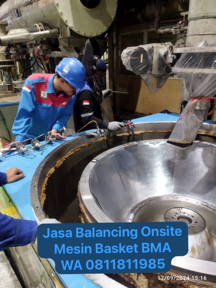 Jasa Balancing Onsite Vertical Mesin BMA TSK