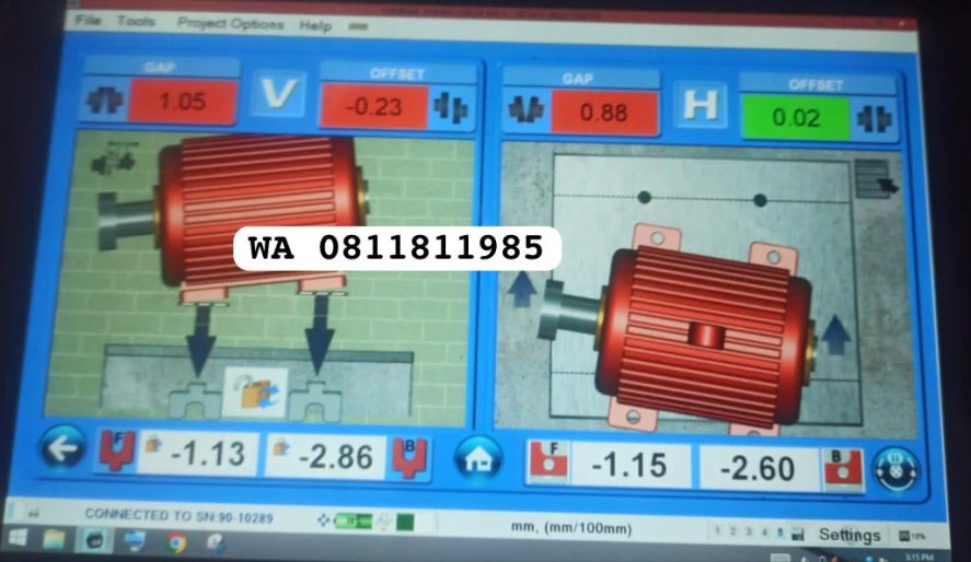 Jasa Laser Shaft Alignment Coupling Gearbox
