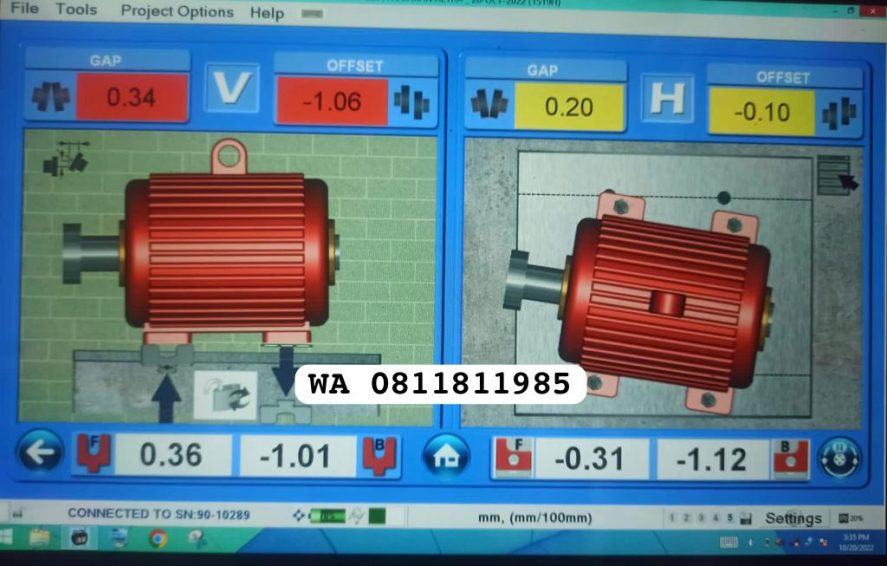 Jasa Laser Shaft Alignment Coupling Gearbox